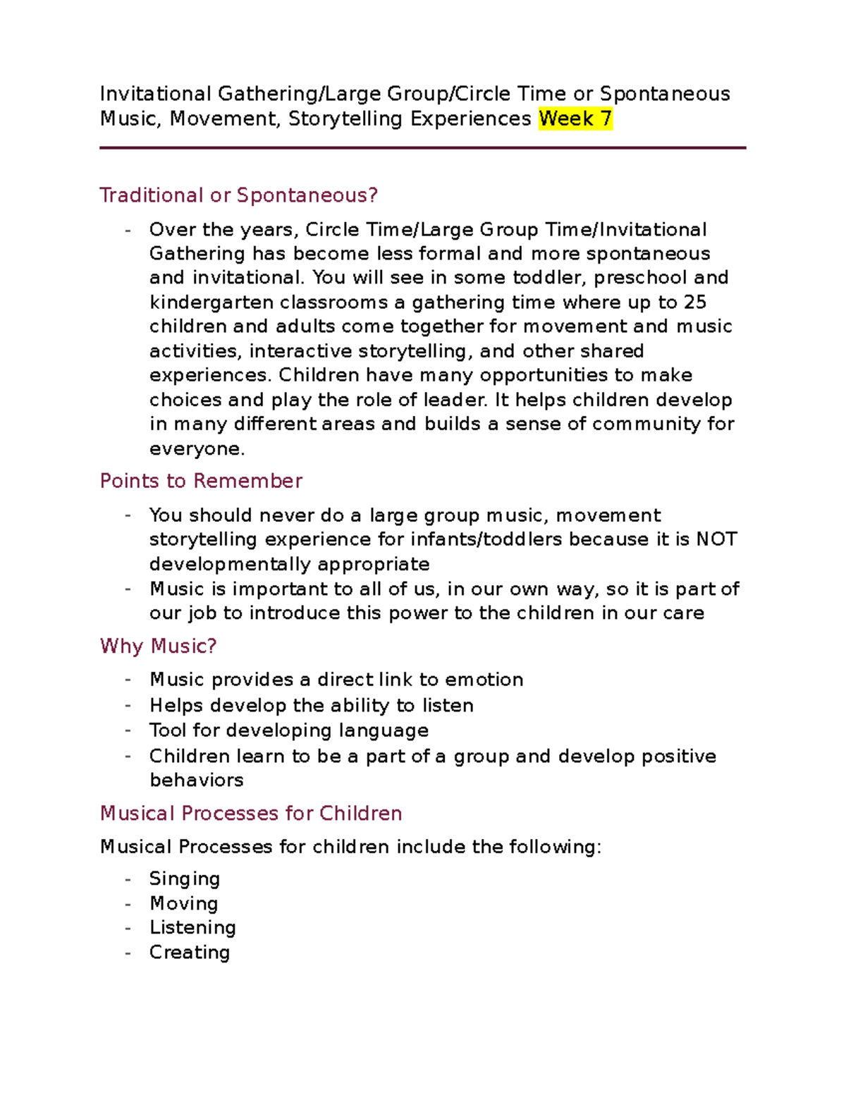 Invitational Gathering - Invitational Gathering/Large Group/Circle Time ...