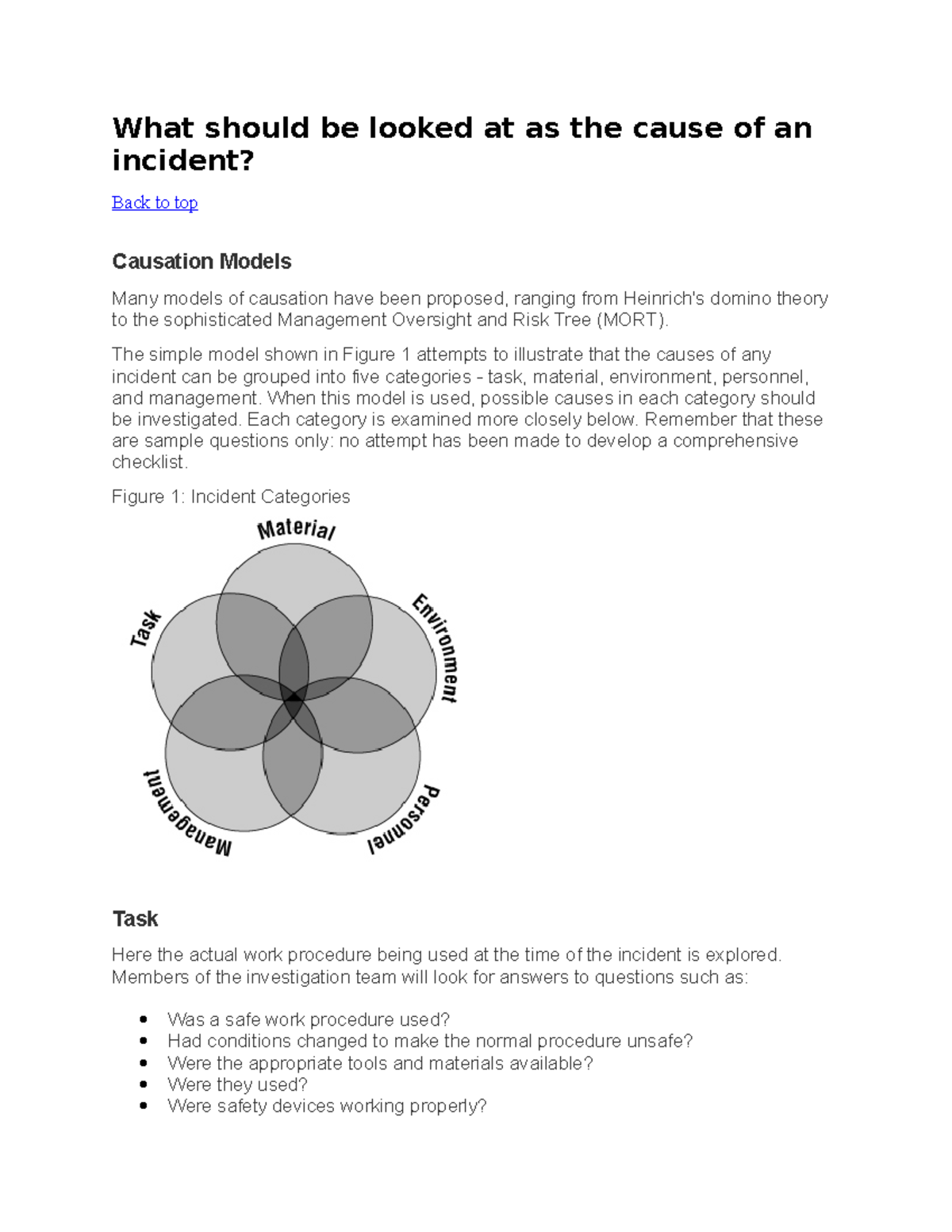 Cause Of An Incident Is: Causes Of Health And Safety Incidents – XQYWGJ