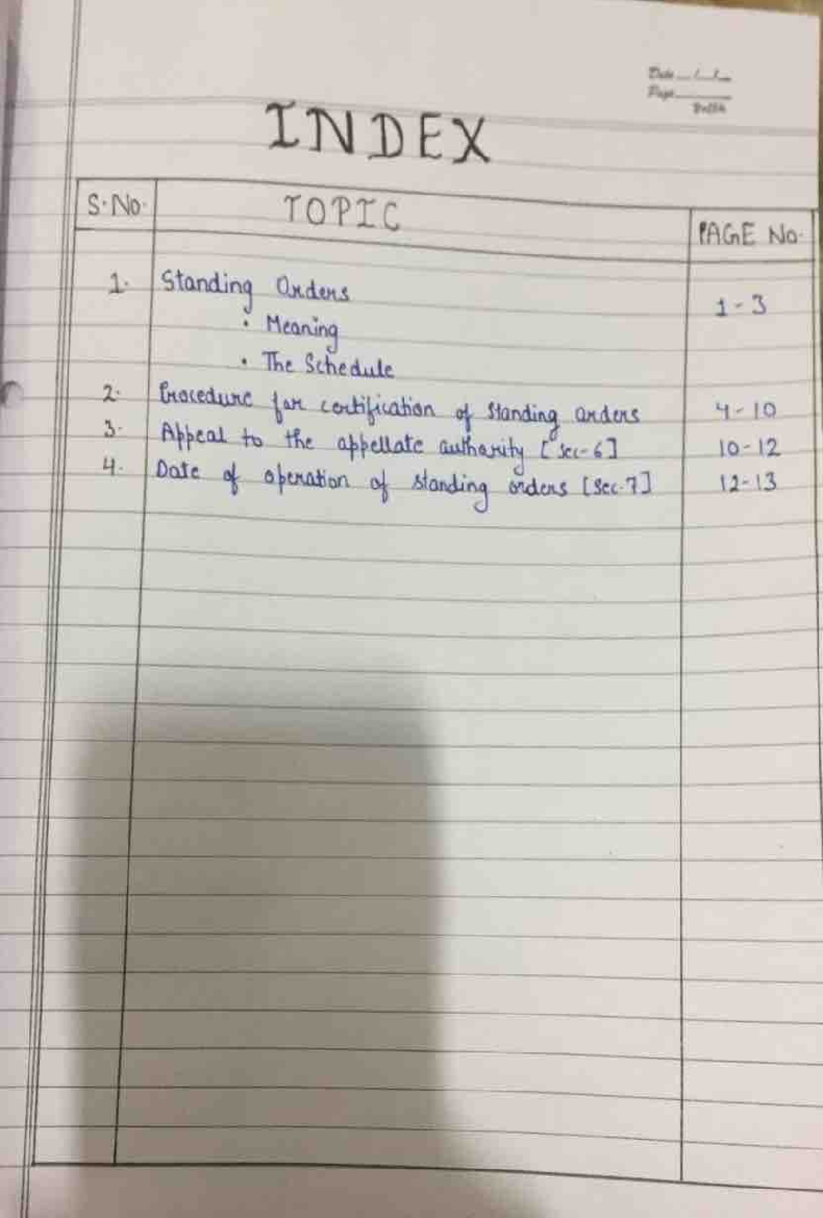 Standing Orders - Labour And Industrial Laws - Studocu