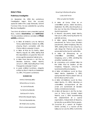 Rizal'S Execution - lecture - RIZAL’S EXECUTION The Colon Steamer ...