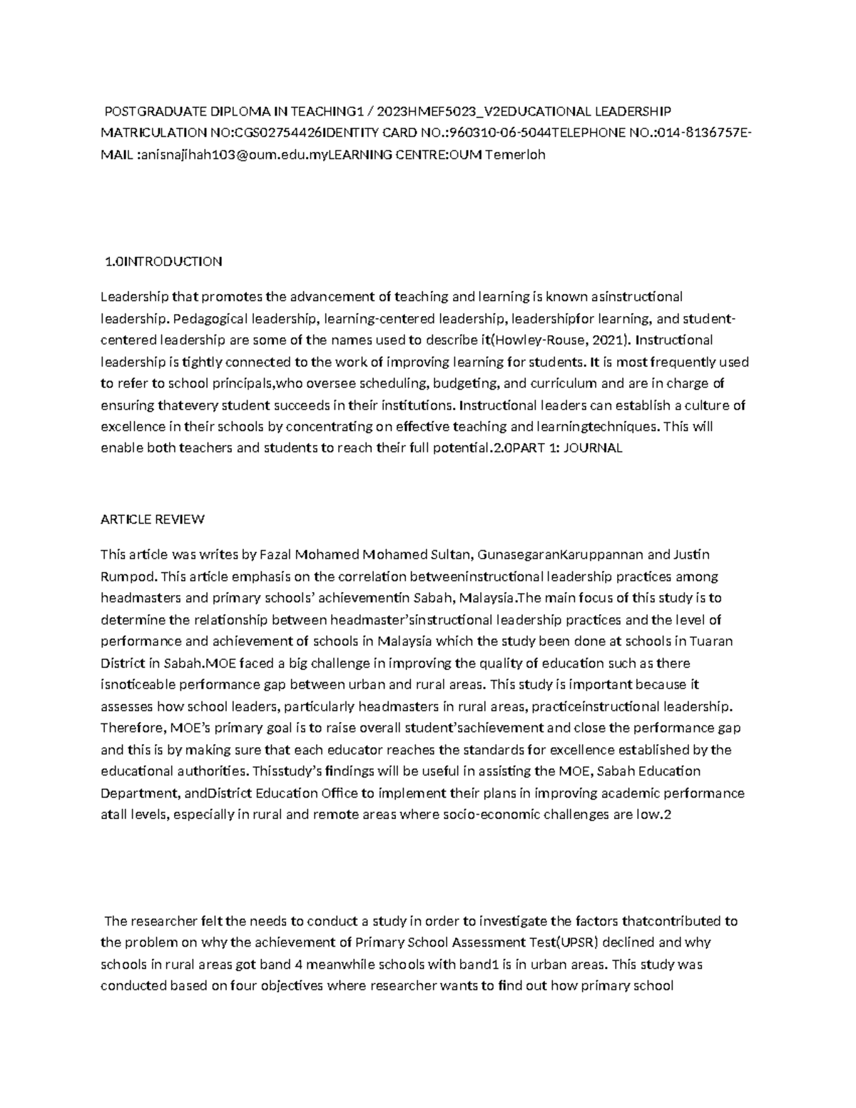 Postgraduate DI-WPS Office - POSTGRADUATE DIPLOMA IN TEACHING1 ...