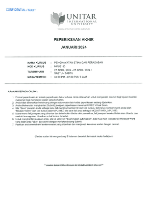 sem September 2024 class - Name MUHAMAD FIRDAUS BIN MOHD ESA Matric No ...