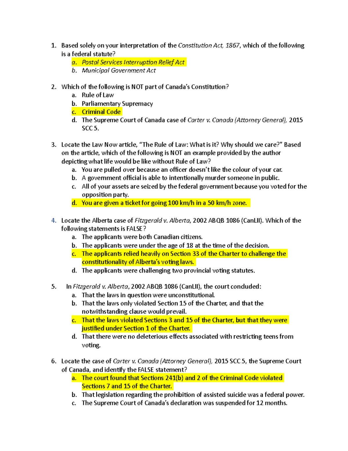Topic 2.1 questions (answers) - Based solely on your interpretation of ...