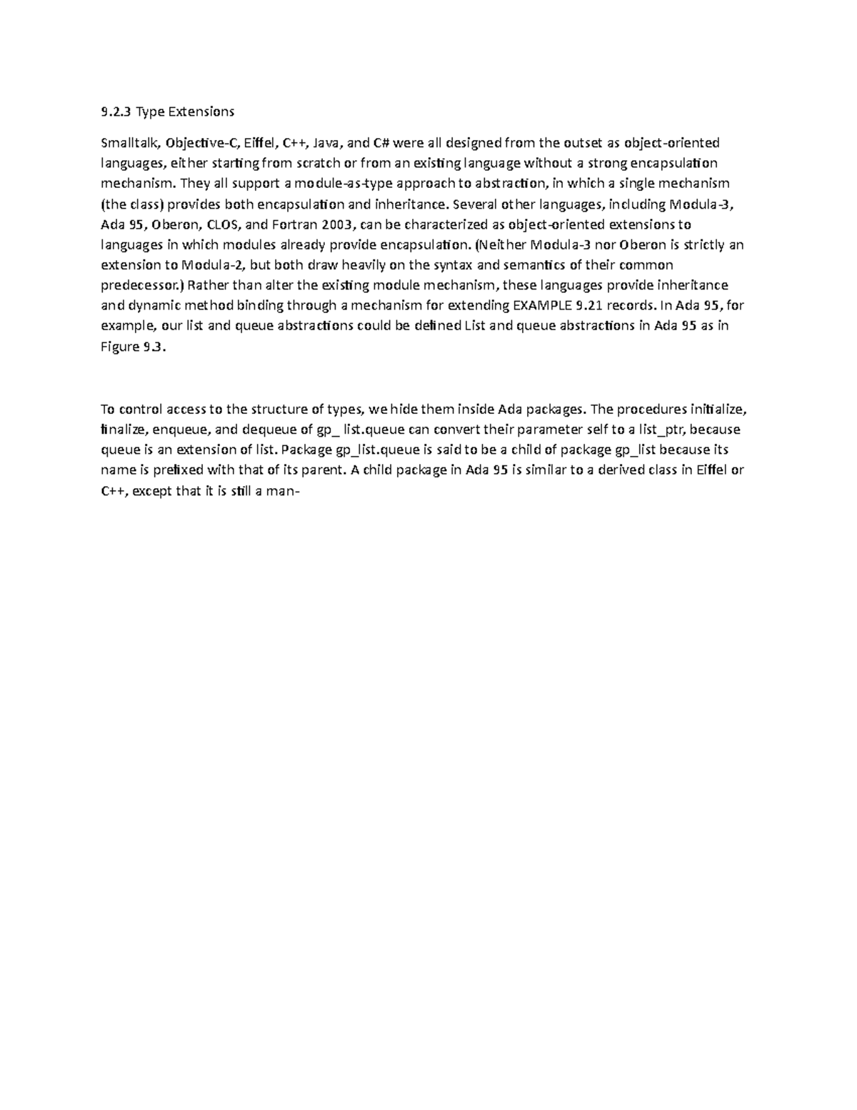 Comp348-ch9-pt3 - Comp348-ch9-pt3 - 9.2 Type Extensions Smalltalk ...