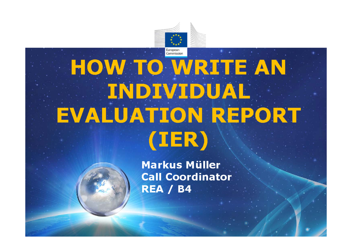7 how to write an ier - Tips - HOW TO WRITE AN INDIVIDUAL EVALUATION ...