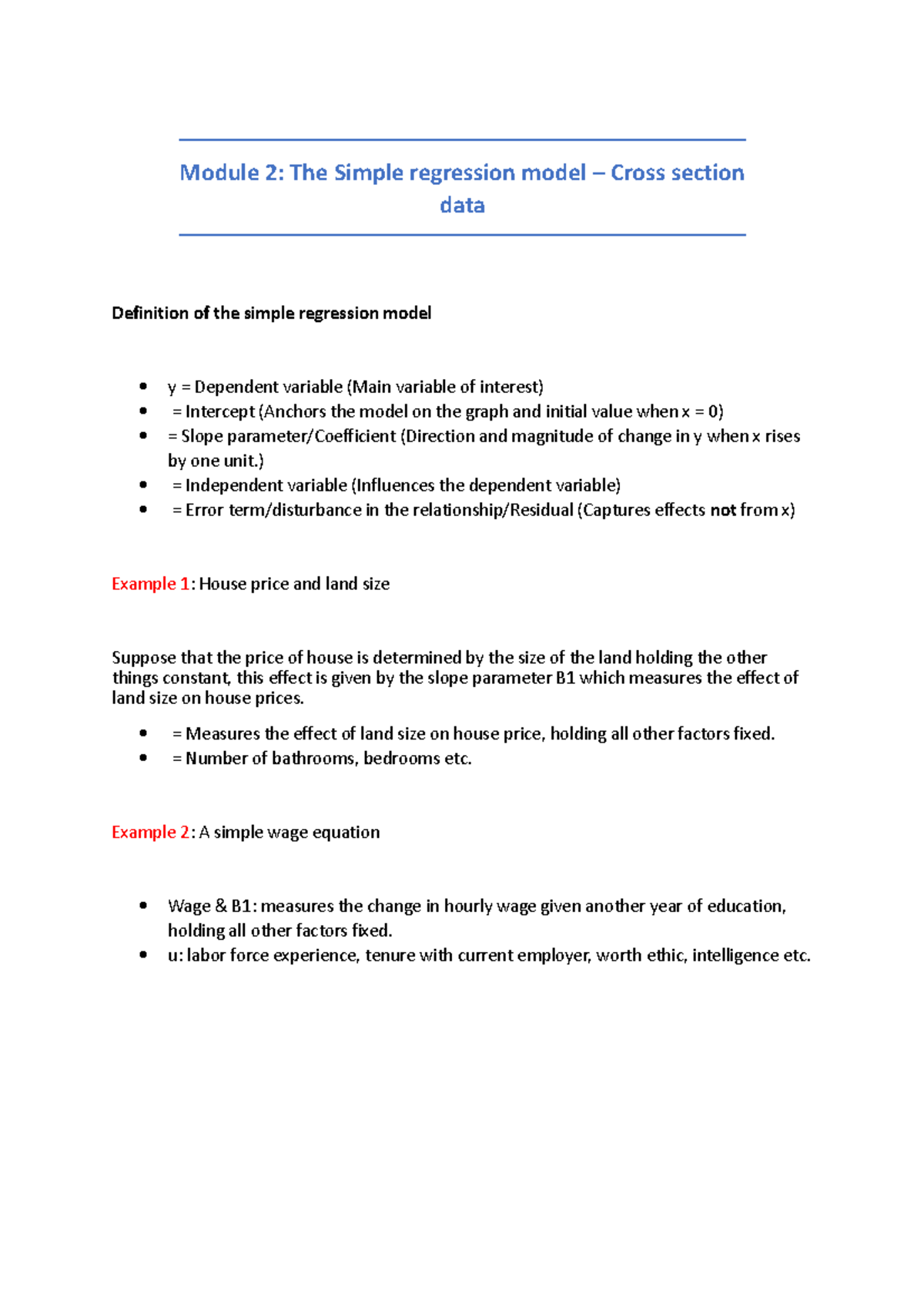 Module 2 - Summary based on Lecture video - Module 2: The Simple ...