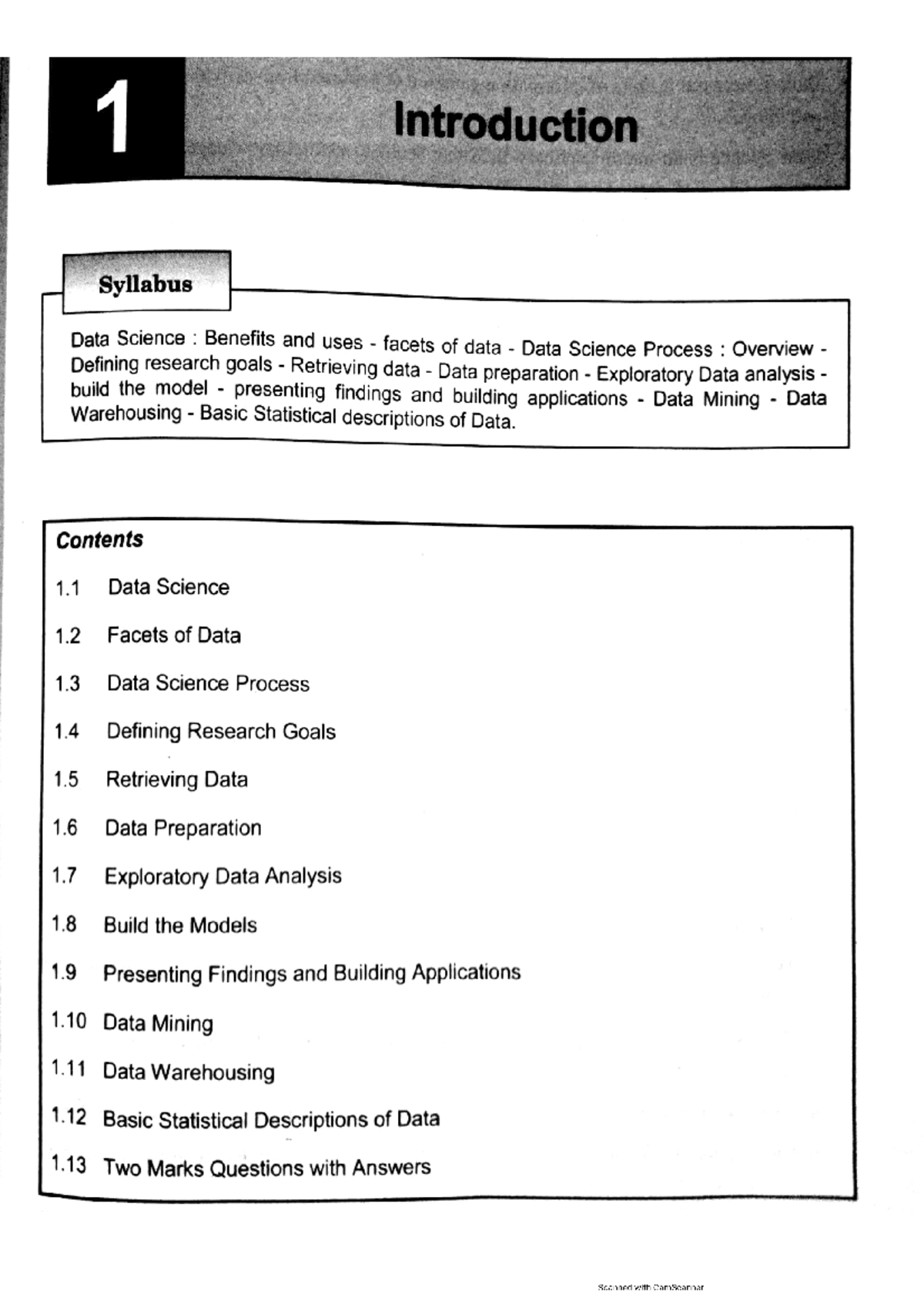 FDS unit I Technical - Foundation of data science - Studocu