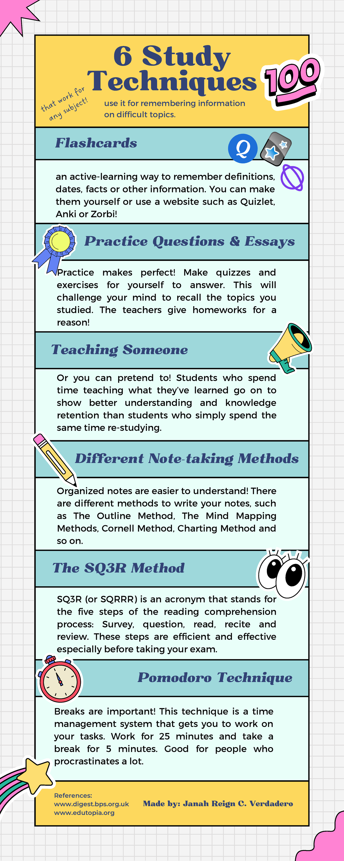 5 Study Techniques - an active-learning way to remember definitions ...