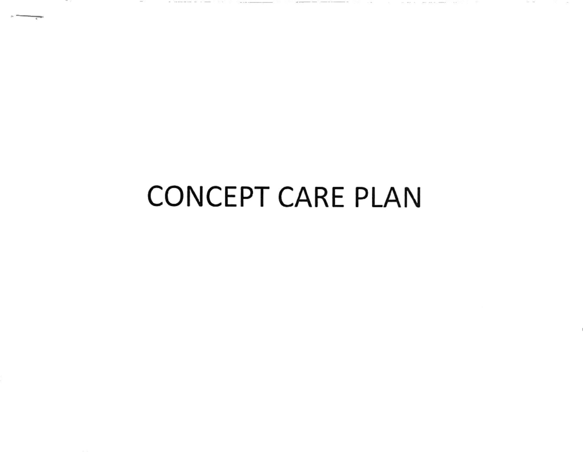Concept Care Plan Overview and Key Components Explained - NSG 216 - Studocu