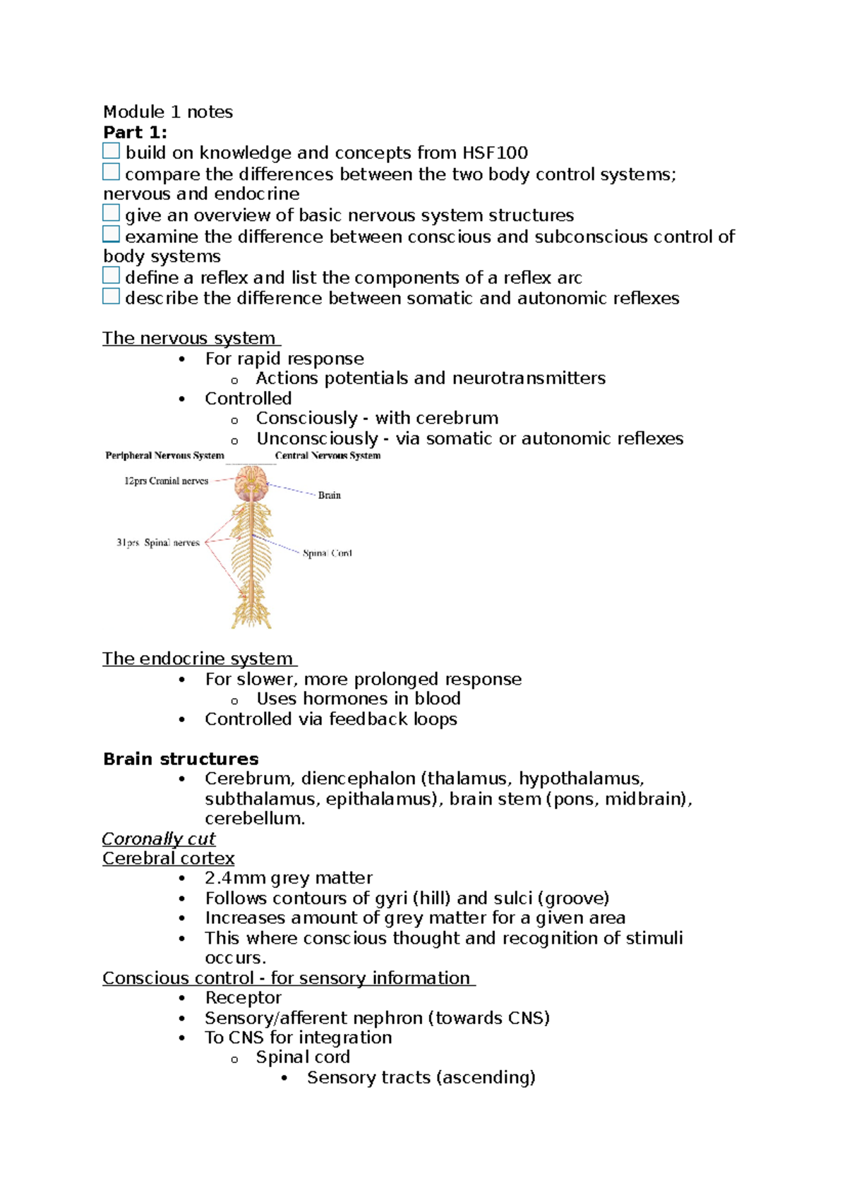 Module 1 notes - Module 1 notes Part 1: build on knowledge and concepts ...
