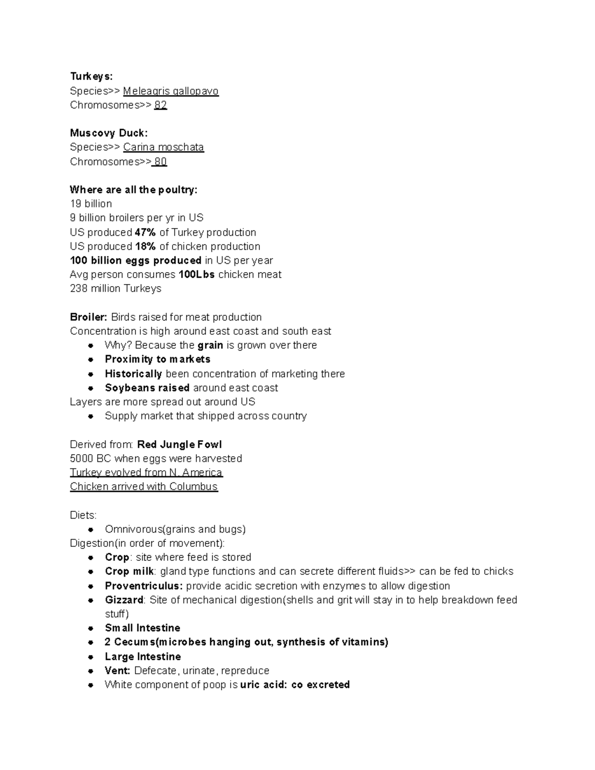 Poultry Notes and Definitions - Turkeys: Species>> Meleagris gallopavo ...