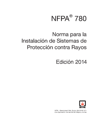 Diseño DE Protecciones Atmosféricas Externas Según Normas NFPA 780 ...