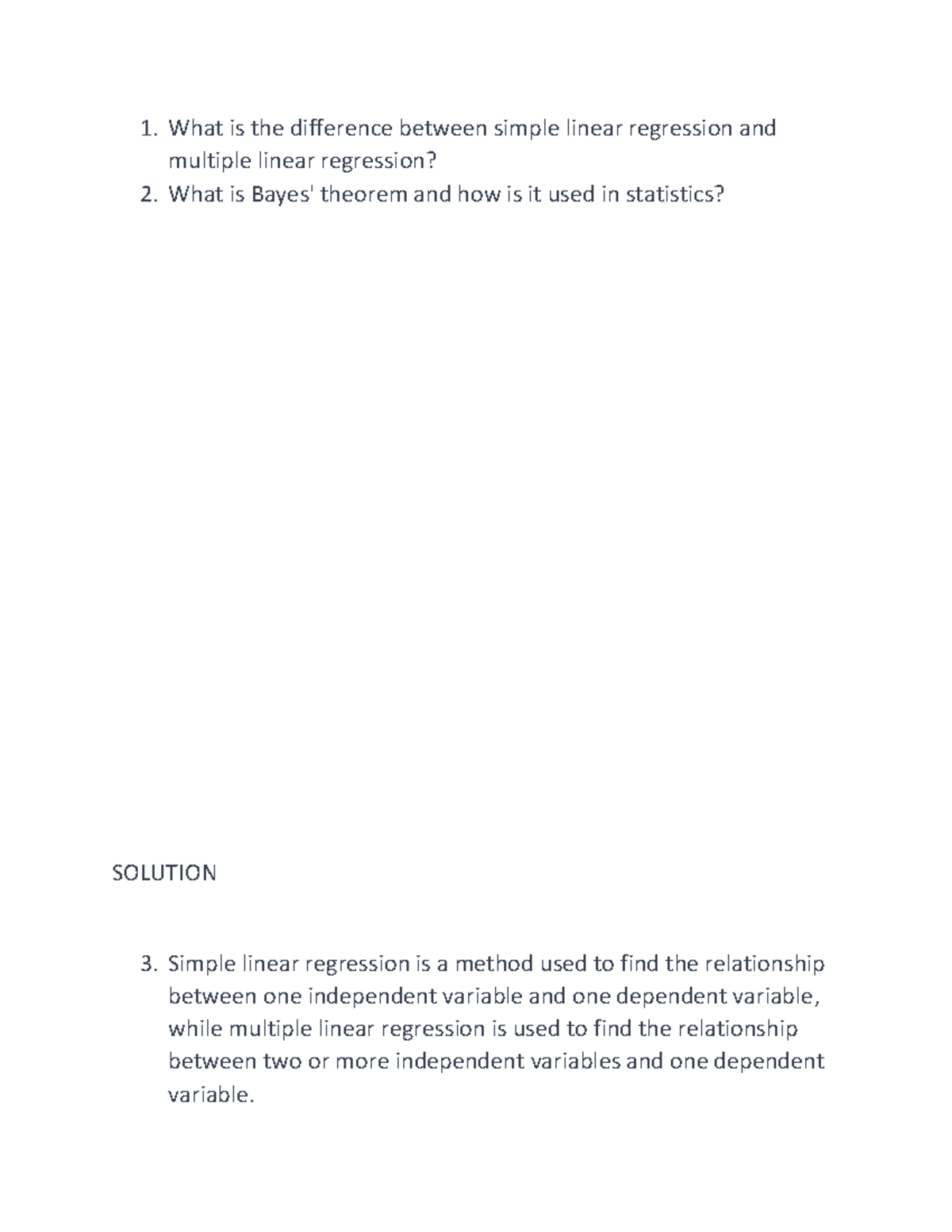 Statistics Exercices And Solutions - What is the difference between ...