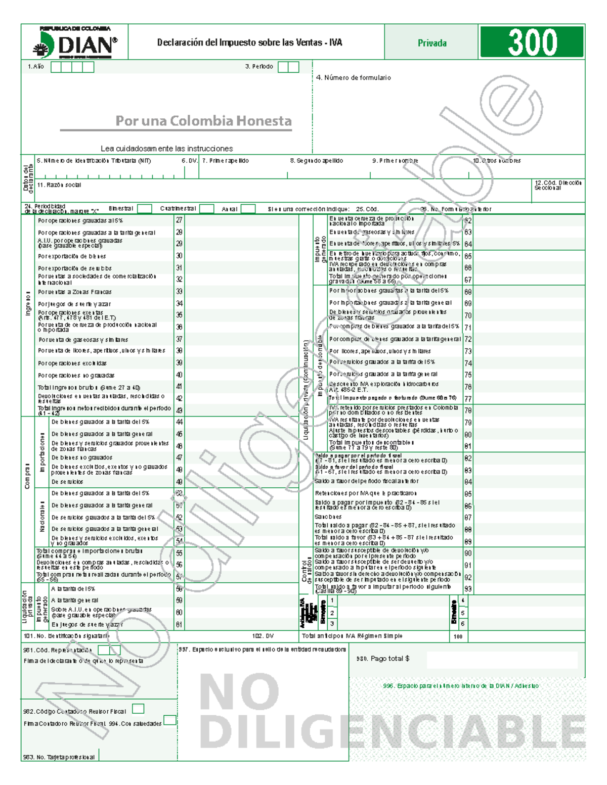 Formulario 300 2019 dian - Contabilidad I - Uniminuto - Studocu