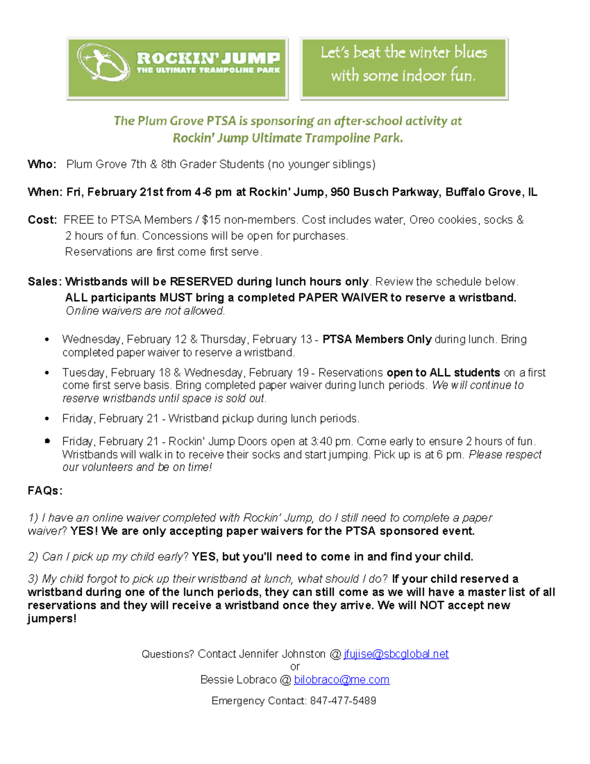 Rockin Jump 2020 %283%29 - Who: Plum Grove 7th & 8th Grader Students ...