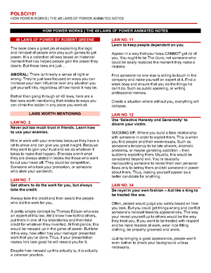 How to understand power - POLSCI HOW TO UNDERSTAND POWER by ERIC LIU ...