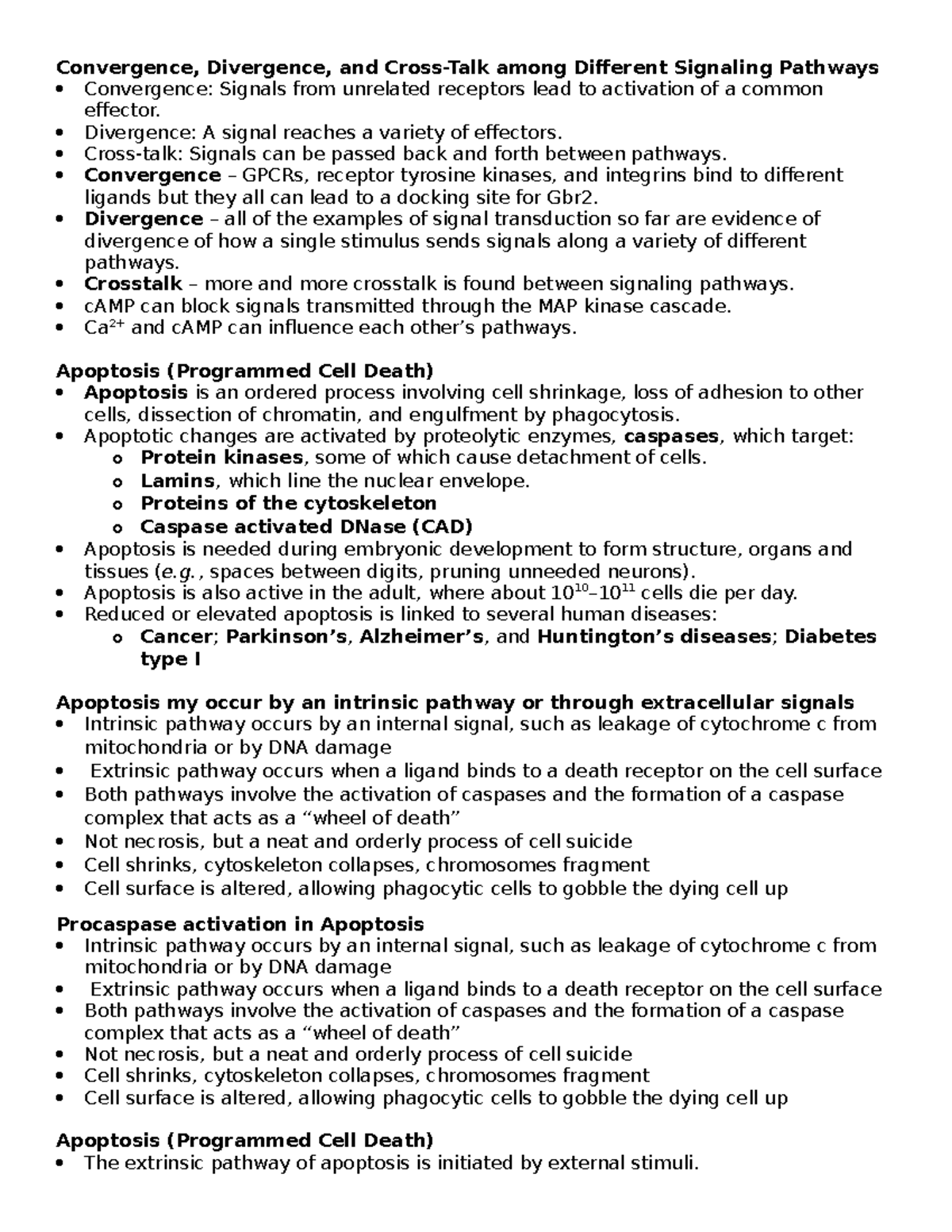 Ch 14 Cell Division - Class notes and chapter notes on Convergence ...