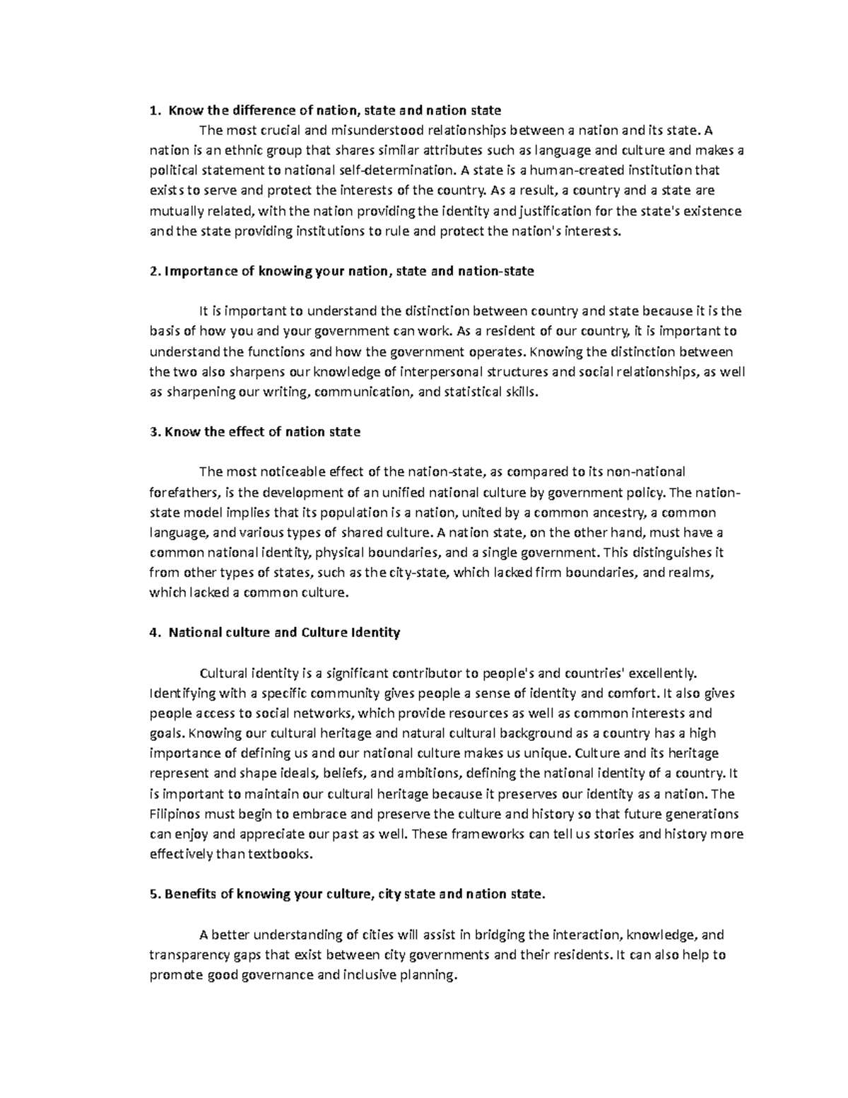 Charet - LAW - Know the difference of nation, state and nation state ...