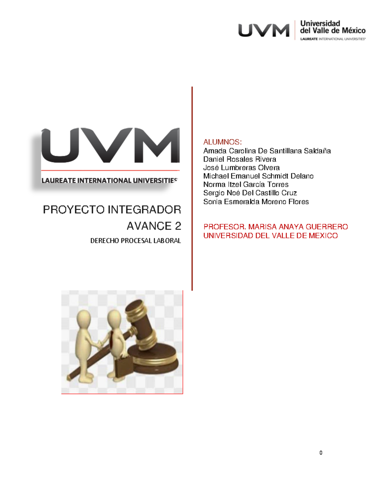 Proyecto Etapa 2 Equipo etapa dos activdad integradora - PROYECTO INTEGRADOR AVANCE 2 DERECHO ...