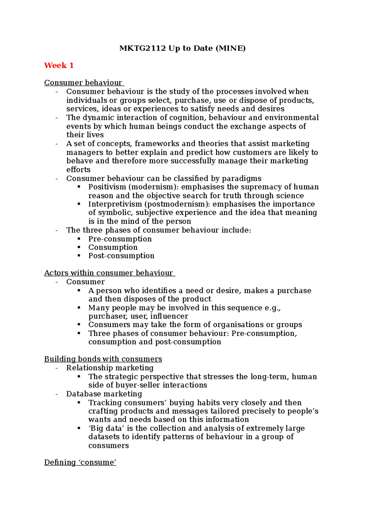 MKTG2112 Final for EXAM - MKTG2112 - USyd - Studocu