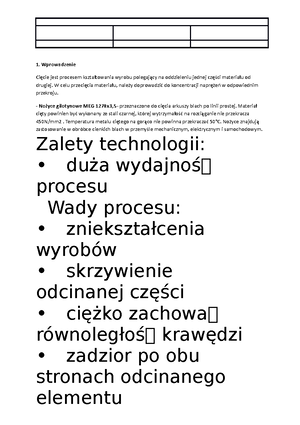 Ciecie - sprawko z labów - 17. 3 Cięcie i wykrawanie Wprowadzenie A ...