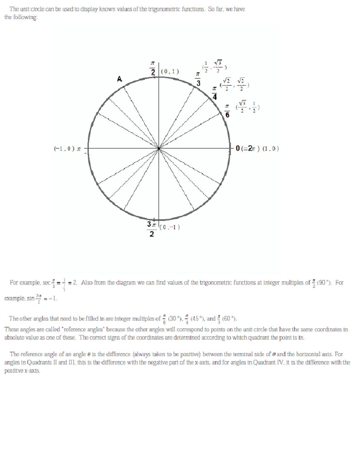 Trigonometry 3 - calculus - MATH 150 - Studocu