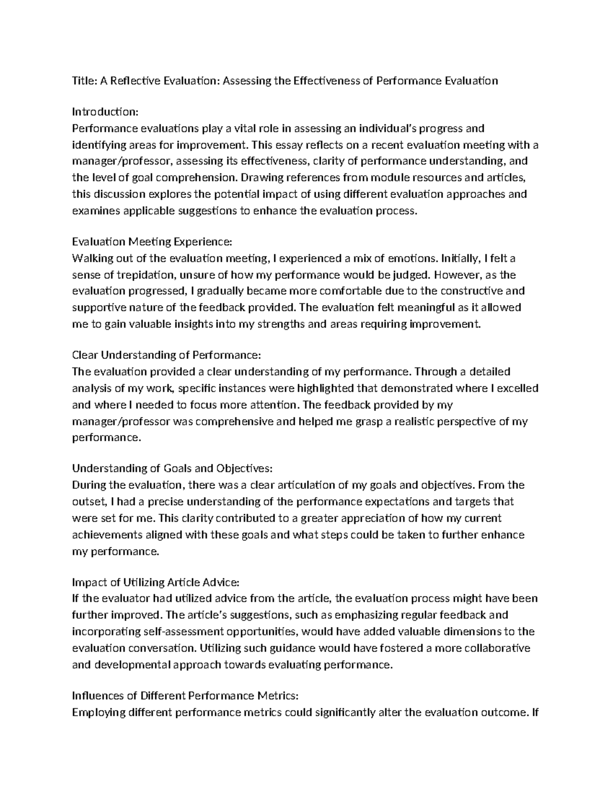 3-1 Discussion. Performance Reviews. Improve the Process to Make It ...