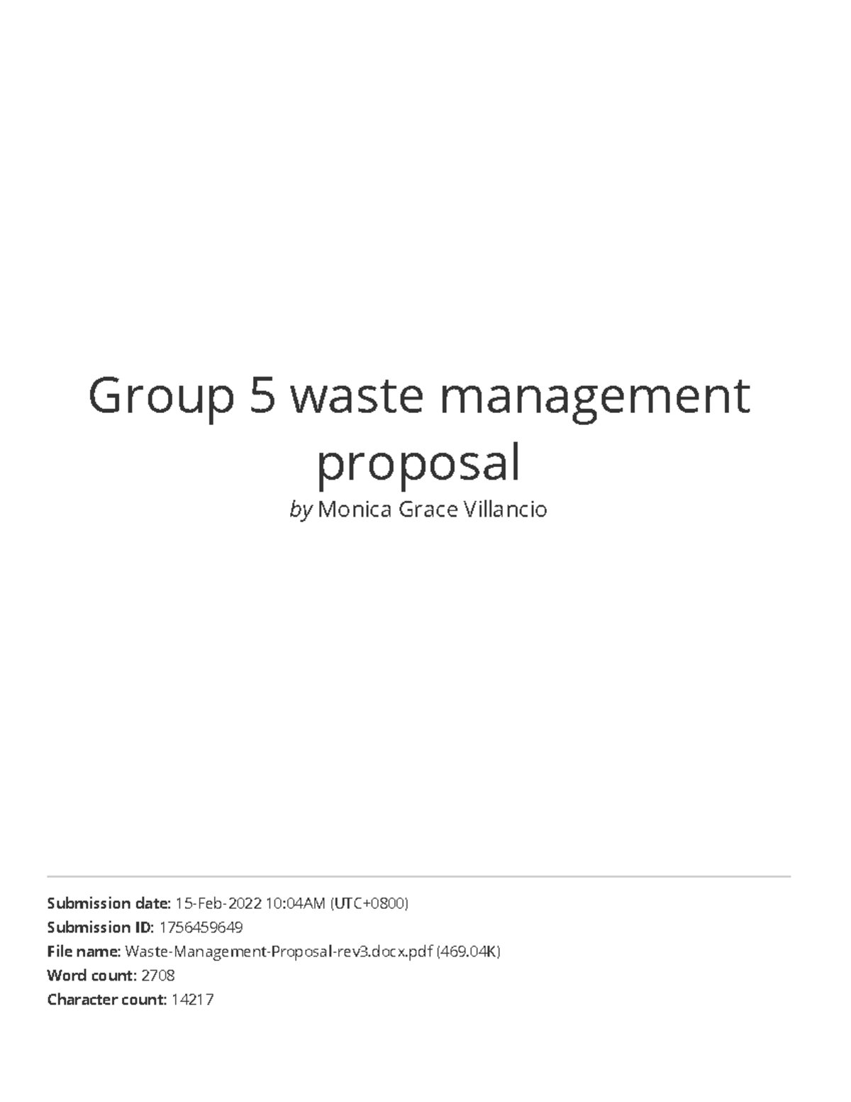 Group 5 waste management proposal - docx (469) ####### Word count: 2708 ...