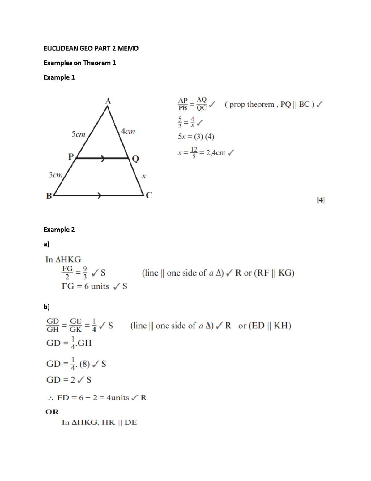 Topic 14-Euclidean Geometry Part 2 Memo - EUCLIDEAN GEO PART 2 MEMO ...