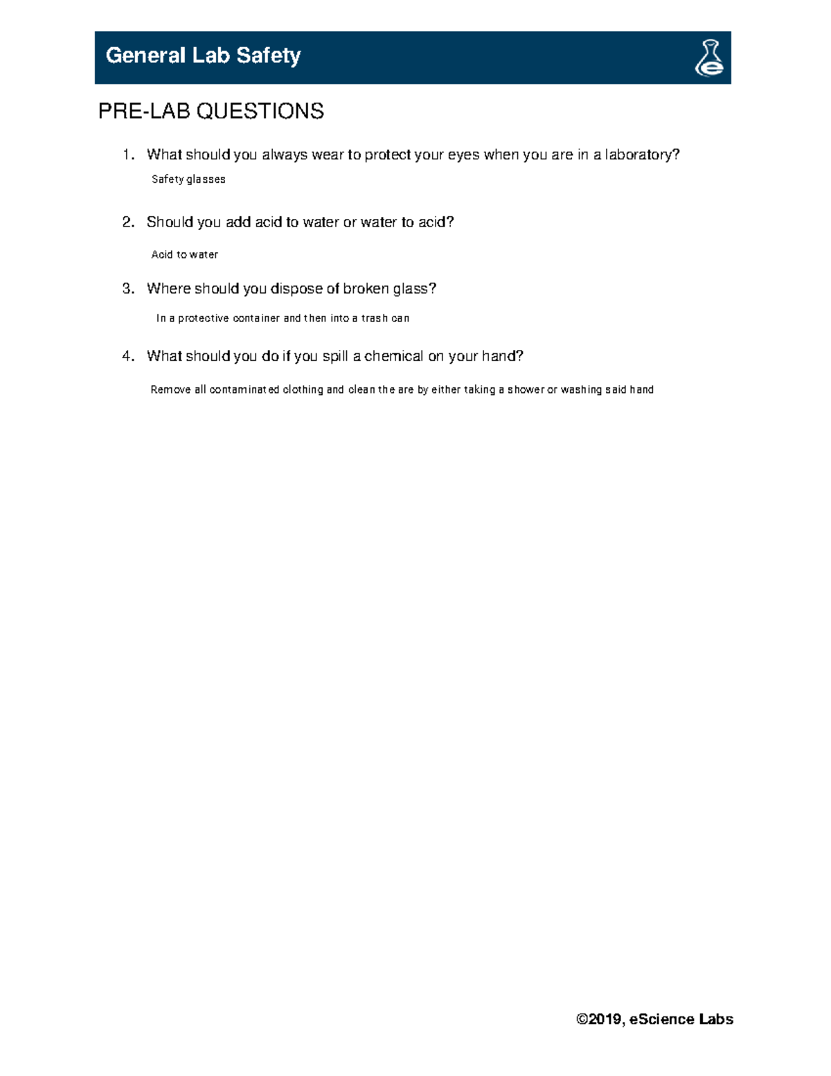 Kami Export - IB 1201 L02 Gen Lab Safety - ©2019, eScience Labs General ...