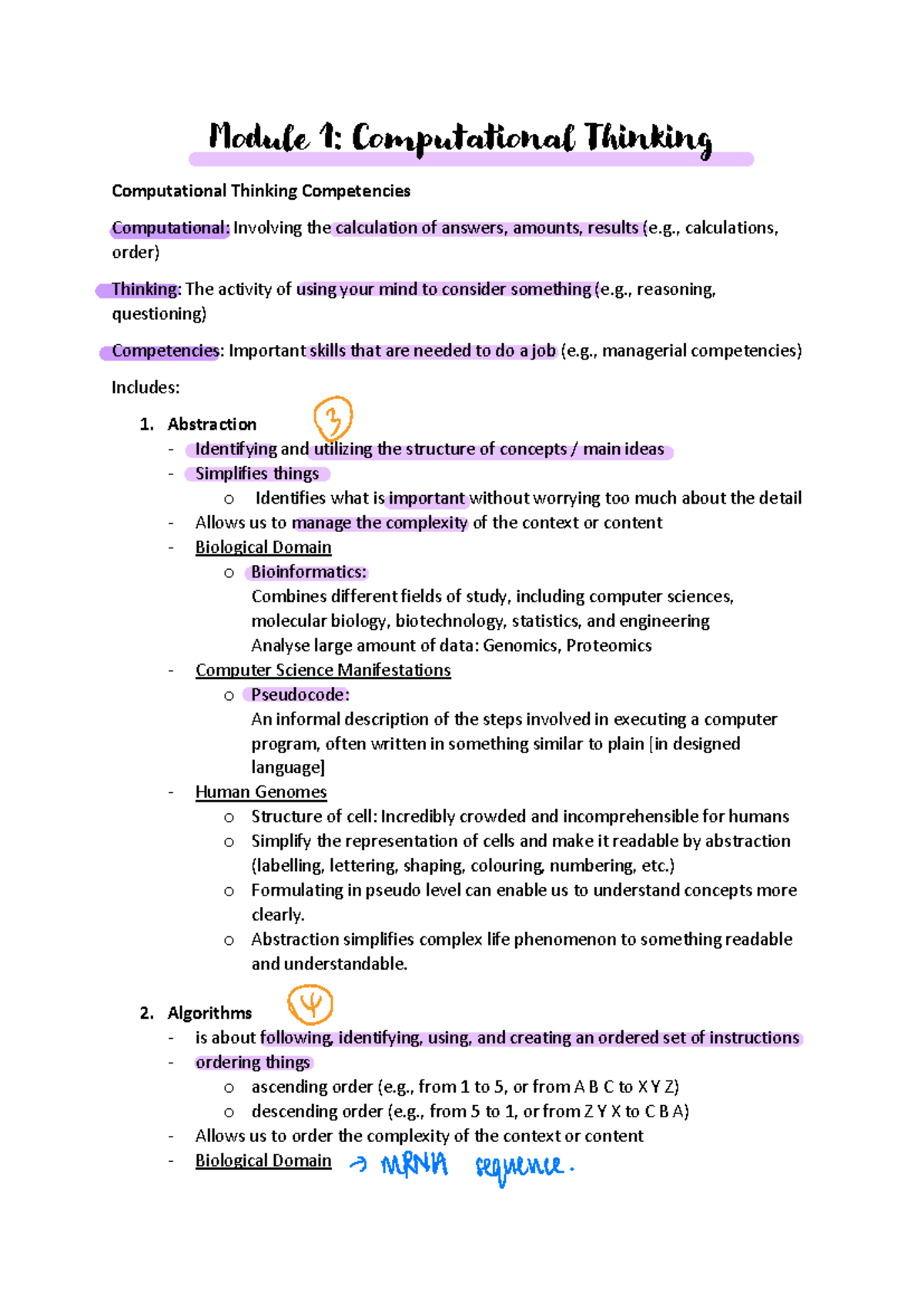 CC0002 Notes P1 - materials - Module 1: Computational Thinking ...
