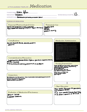 ATI Growth and Development Template wk 1 - NUR 282 - ACTIVE LEARNING ...