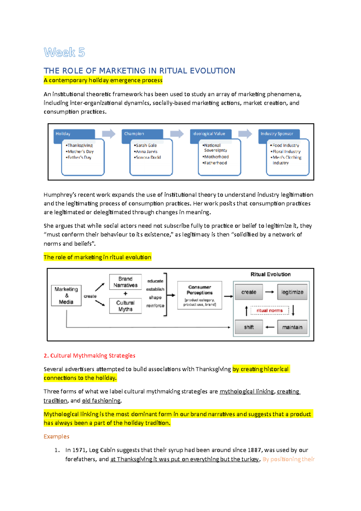 Article reading for "THE ROLE OF MARKETING IN RITUAL EVOLUTION" - Week ...