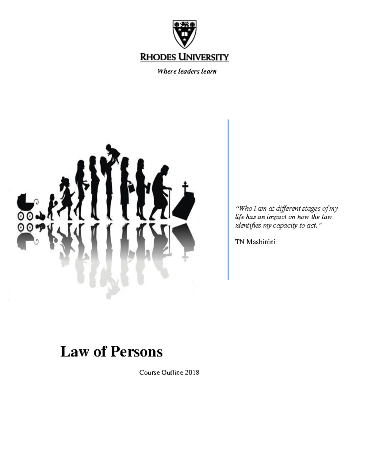 Law Of Persons 2018 Final - “Who I am at different stages of my life ...