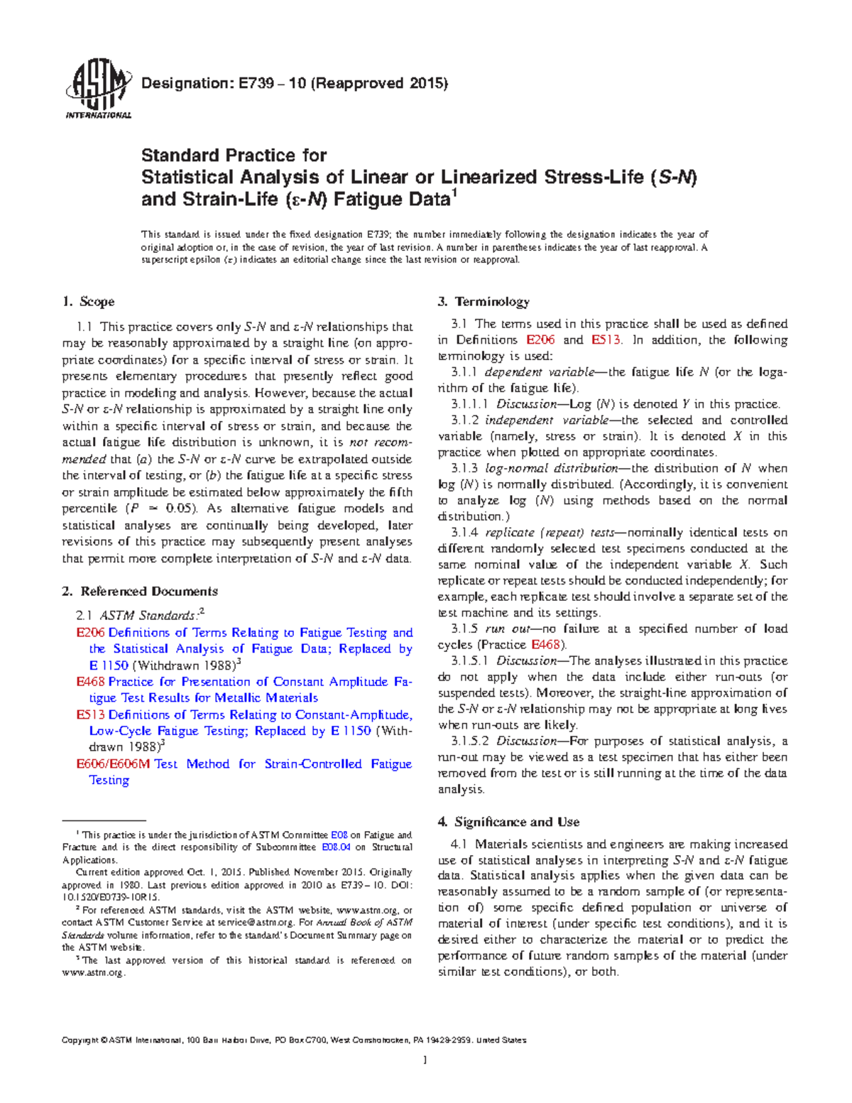 ASTM E0739-10R15 - ASTM - Designation: E739−10 (Reapproved 2015 ...