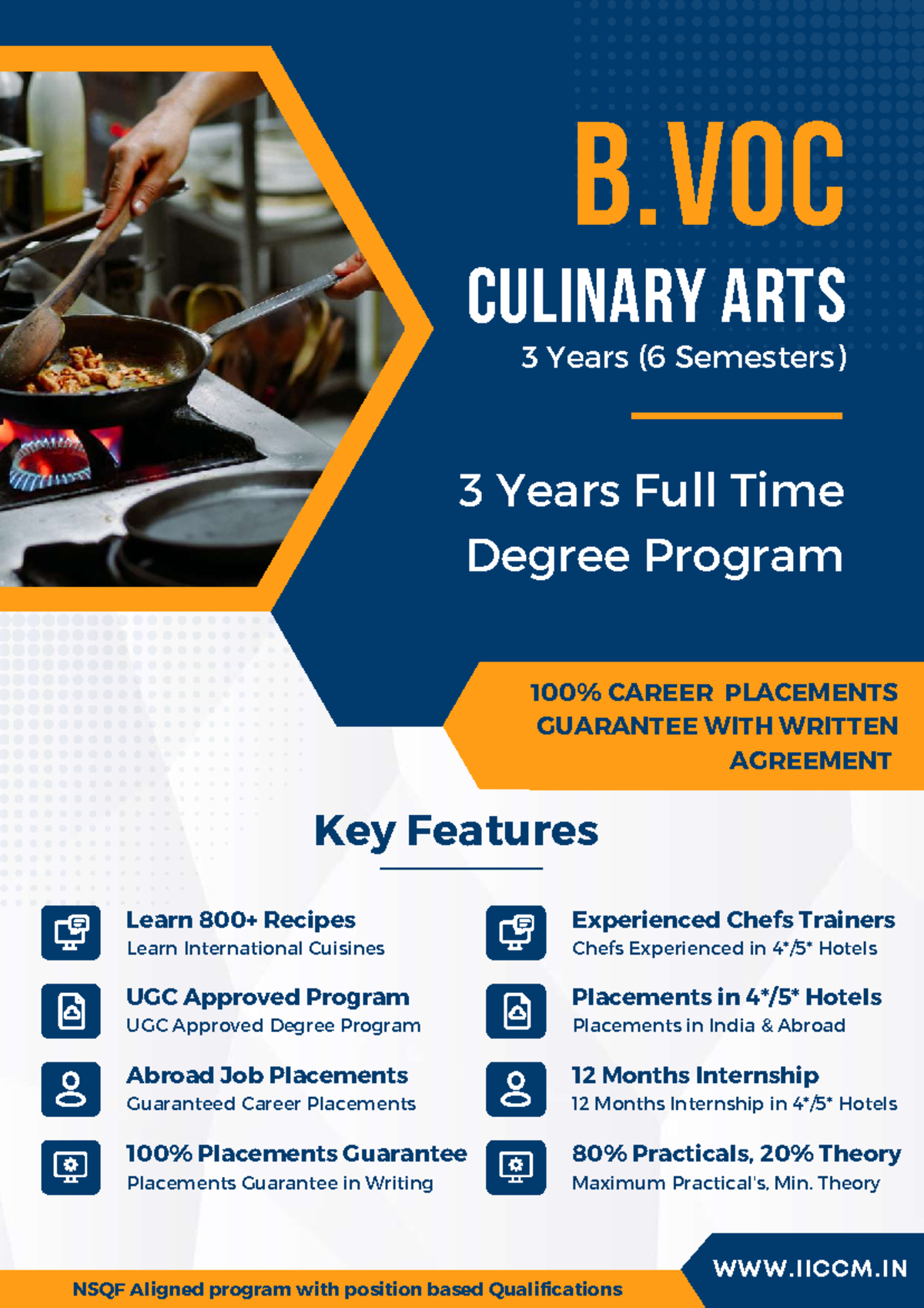 Culinary Arts Degree (b. Voc) - Key Features Learn 800+ Recipes UGC Approved Program Abroad Job ...
