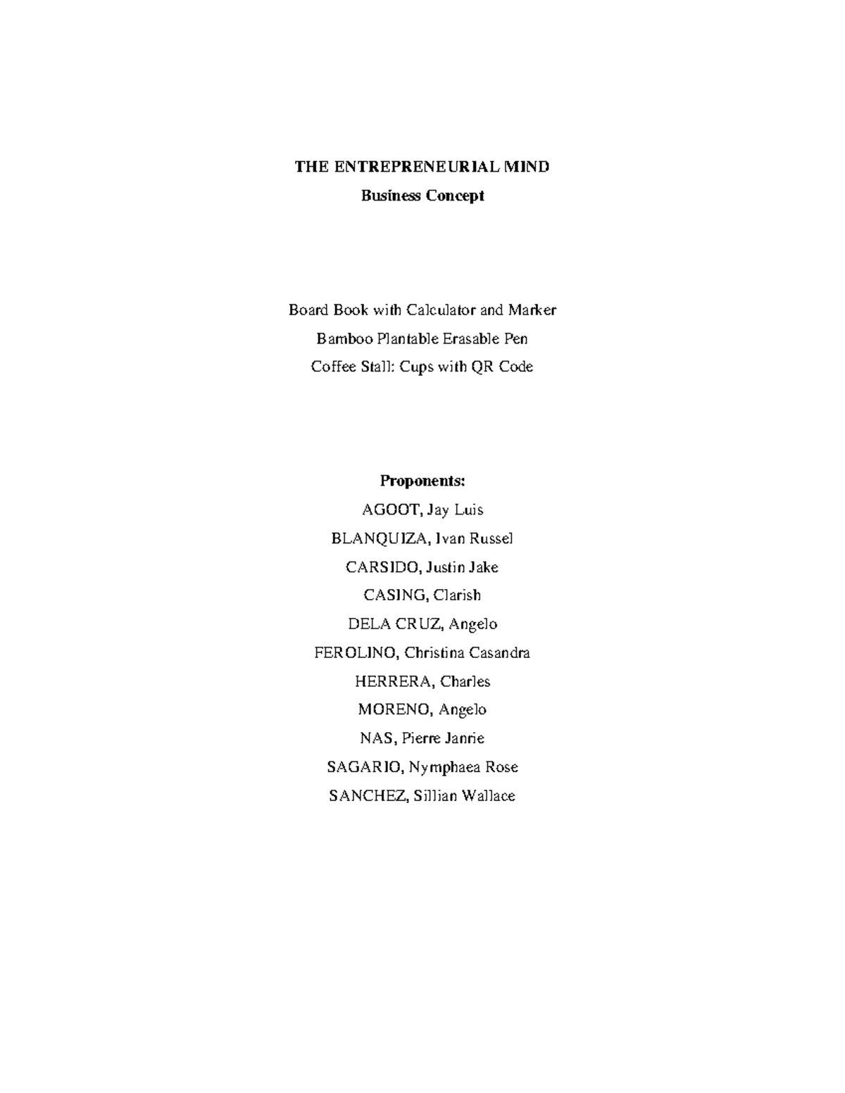 Final-Business-Concept - THE ENTREPRENEURIAL MIND Business Concept ...