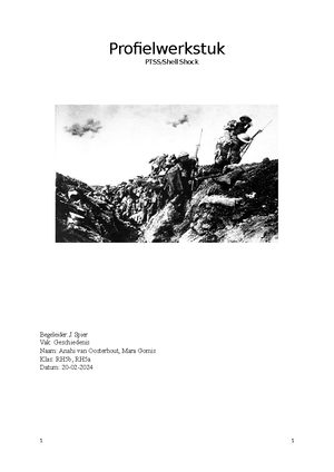 Profielwerkstuk - Jaar: 5 - HAVO - Studeersnel