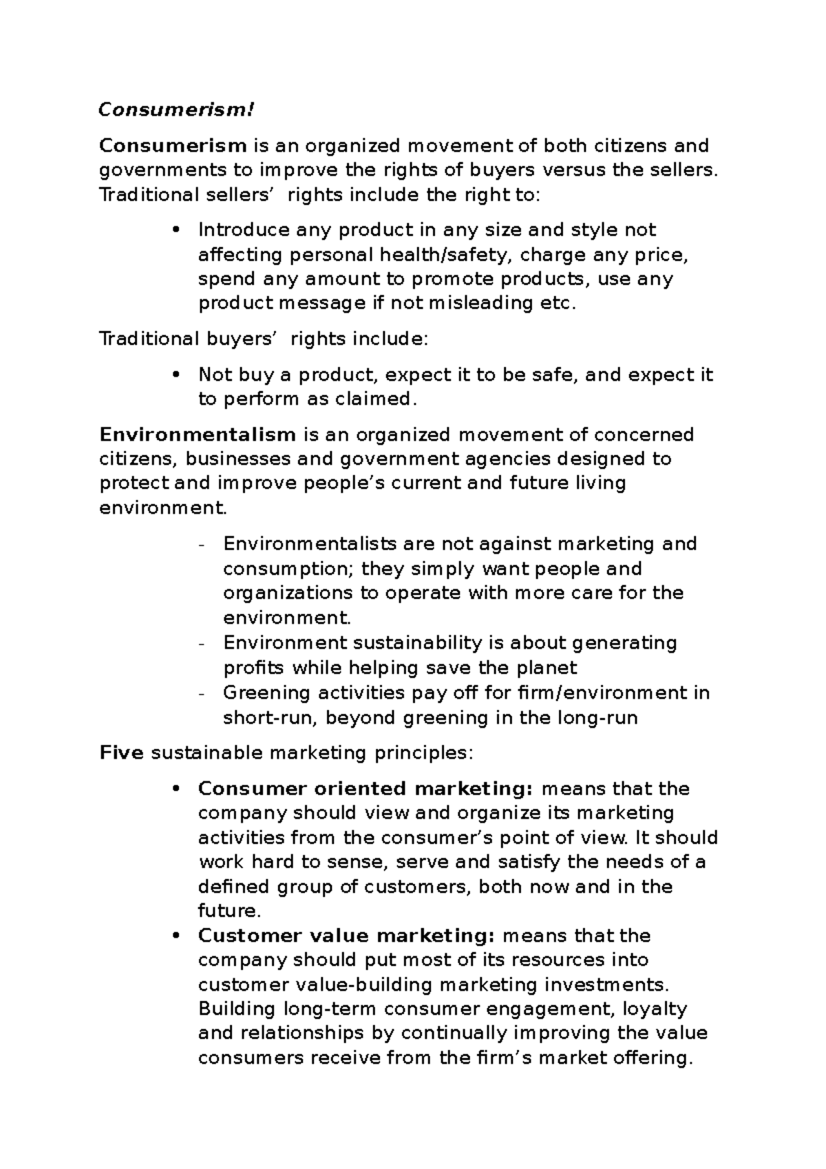 Consumerism - Consumerism! Consumerism is an organized movement of both ...