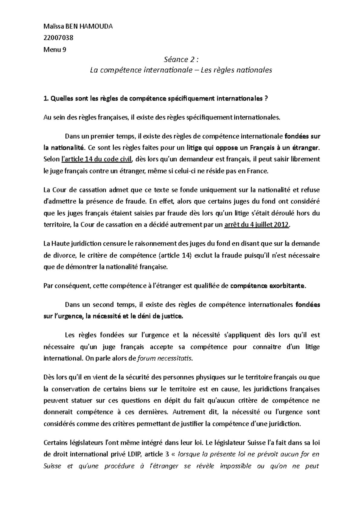 Séance 2 - DIPrivé - il s'agit de documents étudiés dans le fascicule ...