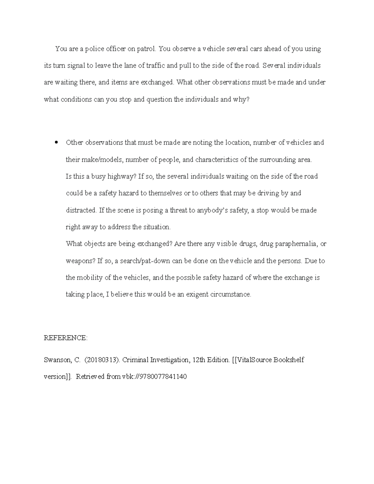 Ruetten, 1-2 Criminal Investigations Journal - You are a police officer ...