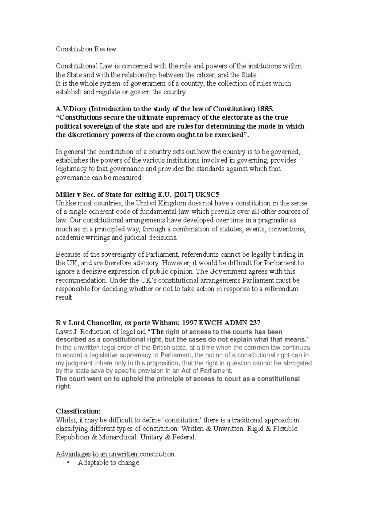 Review Constitution - Constitution Review Constitutional Law is ...