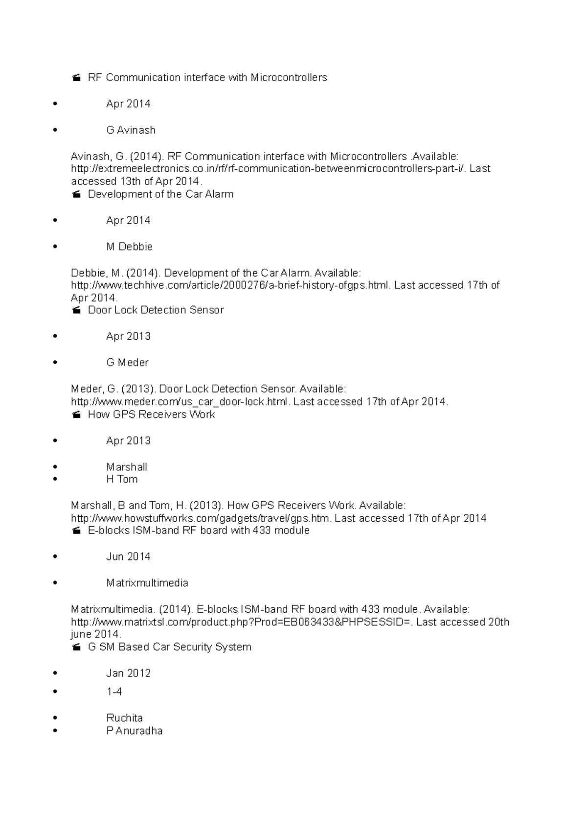 RF Communication interface with Microcontrollers - (2014). RF ...