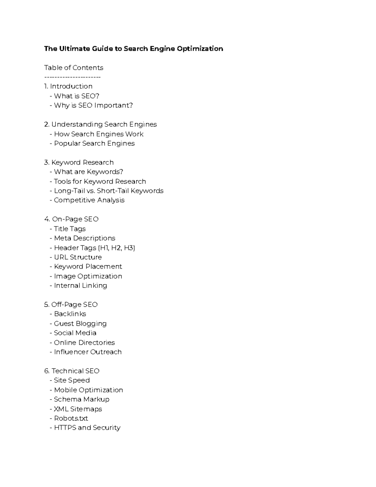 Search Engine Optimization - The Ultimate Guide to Search Engine ...