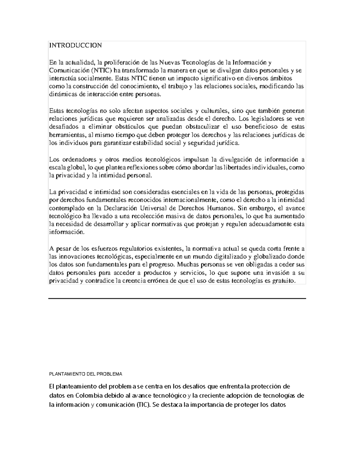 Copia de Patttt - Gahahaha - INTRODUCCION En la actualidad, la ...