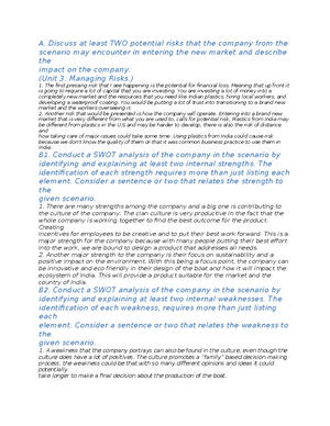 C717 Task 1 - Business Ethics Task 1: Organizational Ethics and ...