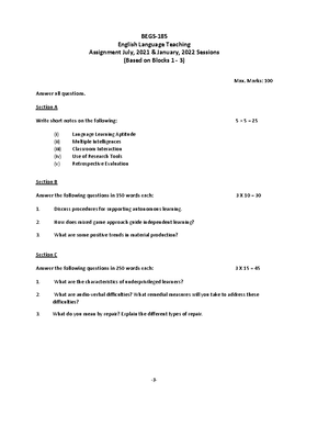 BEGE -142 assignment - Under standing drama - BEGE-142: Understanding ...