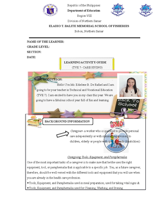 Capstone Project 1 - CHAPTER I INTRODUCTION Statement of the Problem ...