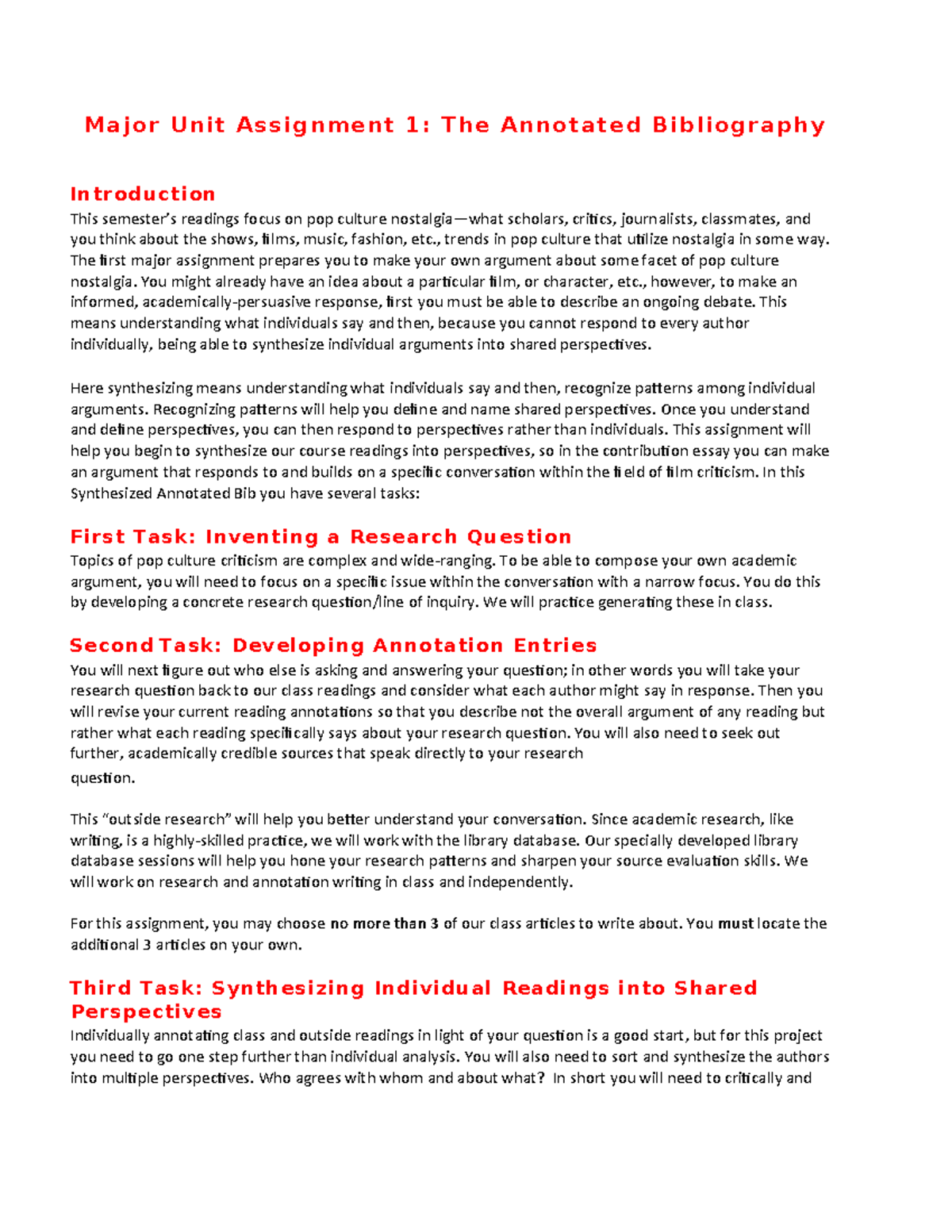 102%2C+MA3 - My essay - Major Unit Assignment 1: The Annotated ...