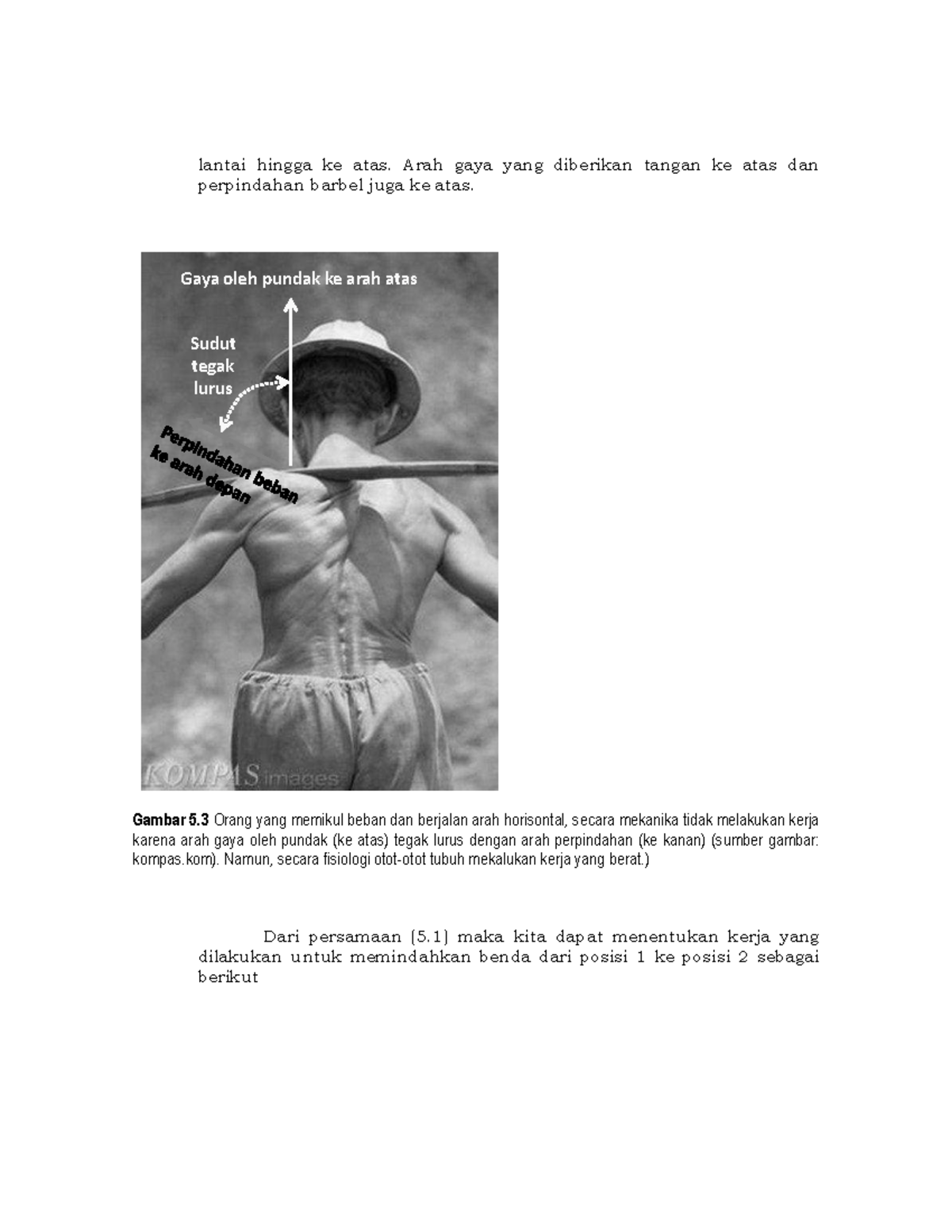 Catatan Fisika Dasar I (84) - lantai hingga ke atas. Arah gaya yang ...